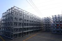 China Hot Dip Galvanized 650mm Mast Section With Rack For Construction Site for sale