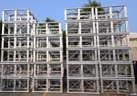 China Hot Dip Galvanized 650mm Mast Section With Rack For Construction Site for sale