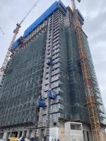 China SC200 Single Cage 96m/Min Exterior Construction Elevator For Material Lift for sale