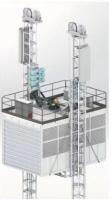 China Twin Mast SCE500 Building Site Hoist For 30 Passenger heavy duty lifter/dual mast heavy duty hoist with big cage for sale