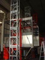 China Open Top Cage 2ton 22m/Min Construction Material Lifting Hoist In Building Site construction site hoist for sale