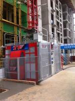 China Steel Single Cage 55kw Passenger Hoist Lift For Construction Site SC300 for sale