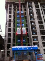 China Building site rack and pinion construction hoist, 110kw, 300m lifting height, hot dip galvanized, 300m rack and pinion hoist, for sale