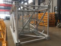 China Rust Resistant Tower Crane Spare Parts Mast Section 660Mpa Tensile Strength for sale