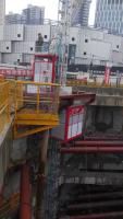 China Q345B Steel 1000kg Material Rack And Pinion Hoist Lift For Tunnel for sale