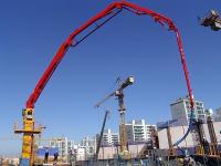 China Hydraulic 5.5kw Concrete Placing Boom 360 Degree Rotation With 3m Hose for sale