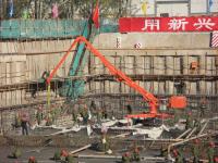 China R Shaped 18m Manual Placing Boom For Concrete Distribution for sale
