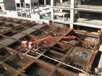 China R Shaped 18m Manual Placing Boom For Concrete Distribution for sale