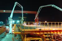 China Horizontal Concrete Boom Pump , 11kw Hydraulic Placing Boom for sale