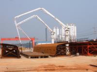 China HGY-32 18KW 32m Self Climbing Concrete Placing Boom With Remote Control for sale