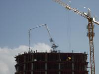 China Floor Fixed 380V Concrete Placing Boom , 28m Boom Placer Concrete Pump for sale
