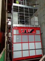 China Construction 500m 96m/Min Passenger And Material Hoist Lift Bevel Heicial Gearbox  heavy duty height lifter for sale