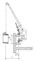 China Parapet Wall Mounted Glass Cleaning Machine Aluminium Cradle For Building Maitenance for sale