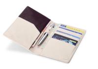 China Grain Leather Travel Ticket Wallet , Custom Printing Passport Travel Wallet for sale