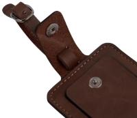 China Cow Split Leather Luggage Tags With Printed / Embossed Custom Logo for sale