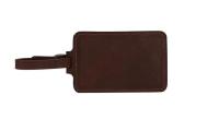 China Cow Split Leather Luggage Tags With Printed / Embossed Custom Logo for sale