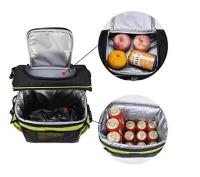 China Non Woven Insulated Cooler Lunch Bag 25x20x14cm With Aluminum Foil Lining for sale
