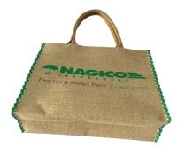 China Eco Friendly Promotional Shopping Bags , Customized Jute Tote Shopping Bag for sale