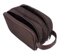 China Luxury Promotional Toiletry Bag Polyester Material Made With Custom Logo for sale