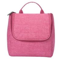 China Travel Hanging Wash Bag , Water Resistant Polyester Cosmetic Toiletry Bag for sale