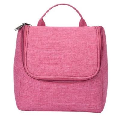 China Travel Hanging Wash Bag , Water Resistant Polyester Cosmetic Toiletry Bag for sale
