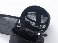 China Portable Cylindrical Shaped Travel Toiletry Bag With Detachable Inner Pouch for sale