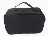 China Black Mesh Makeup Bag / Toiletry Bag / Cosmetic Bags Reusable For Men for sale