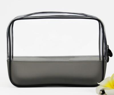 China Custom Promotional Toiletry Bag , Waterproof PVC Plastic Clear Travel Toiletry Bag for sale