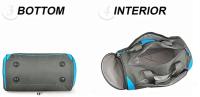 China Premium Nylon Fabric Sports Gym Bag Waterproof With Shoe Compartment for sale