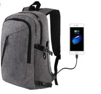 China Custom Logo Mens Anti Theft Business Laptop Backpack With USB Charging Port for sale