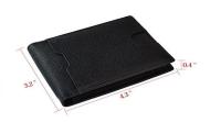 China Stylish Mens Leather Wallet , Custom Handmade PU / PVC Leather Card Clip Wallet for sale
