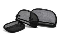 China Personalized Fashion Cosmetic Bag , Minimalist Black Mesh Makeup Bag for sale