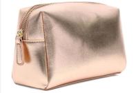 China PU Leather Portable Makeup Cosmetic Bag Waterproof For Promotion for sale