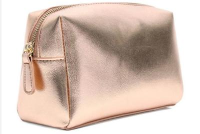China PU Leather Portable Makeup Cosmetic Bag Waterproof For Promotion for sale