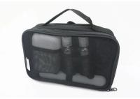 China Men's Black Mesh Toiletry Travel Bag Reusable For Promotion 23*15*8cm for sale