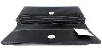 China Black PU Travel Ticket Wallet , Water Resistant Travel Document Organizer Wallet for sale