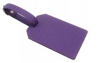 China Fashionable Promotional Luggage Tags , PU Leather Suitcase Bag Tags for sale