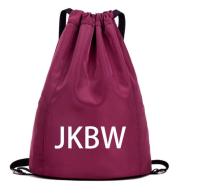 China Promotional Small Drawstring Bags , Nylon Material String Gym Bag for sale