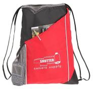 China Premium Polyester Sports Drawstring Bag , Personalized Draw String Bags for sale