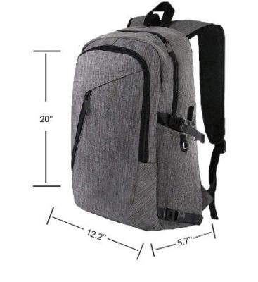 China Mens Anti Theft Business Laptop Backpack , Durable USB Charging Backpack for sale