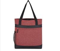 China Custom Printed Reusable Shopping Bags 600D Poly Canvas Material Made for sale