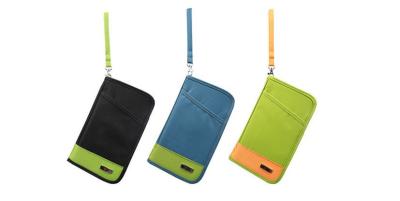 China Multifunctional Promotional Nylon Wallets , Waterproof Passport Travel Wallet for sale