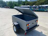 China Grey Camping Tool Trailer with 2 Insulated Compartments for Outdoor Equipment Storage and Transport for sale