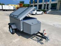 China Grey Camping Tool Trailer with 2 Insulated Compartments for Outdoor Equipment Storage and Transport for sale