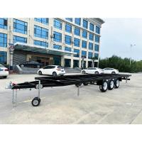 China Three-Axis Container House Trailer 4500kg ATM with 7200mm Internal Size and Electric Drum Brakes for sale