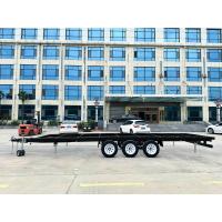 China Three-Axis Container House Trailer 4500kg ATM with 7200mm Internal Size and Electric Drum Brakes for sale