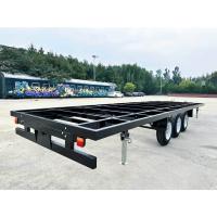 China Three-Axis Container House Trailer 4500kg ATM with 7200mm Internal Size and Electric Drum Brakes for sale