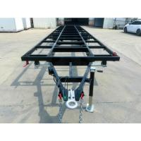 China 8 Ton Skeleton Trailer for Tiny Houses | 13,200mm Long Frame with 12 Tires and Electronic Brake System for sale