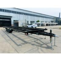 China 8 Ton Skeleton Trailer for Tiny Houses | 13,200mm Long Frame with 12 Tires and Electronic Brake System for sale