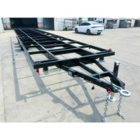 China 8 Ton Skeleton Trailer for Tiny Houses | 13,200mm Long Frame with 12 Tires and Electronic Brake System for sale